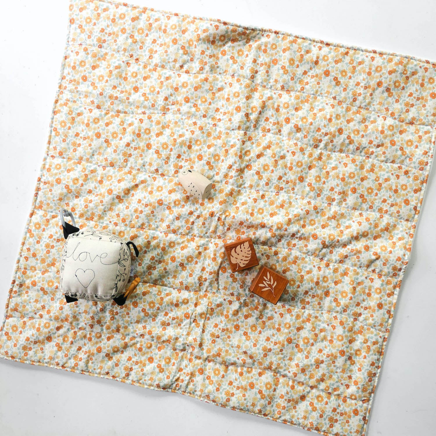 Handmade Mini Play Mat - Quilted - Blanket - Waterproof Option - Vinta ...